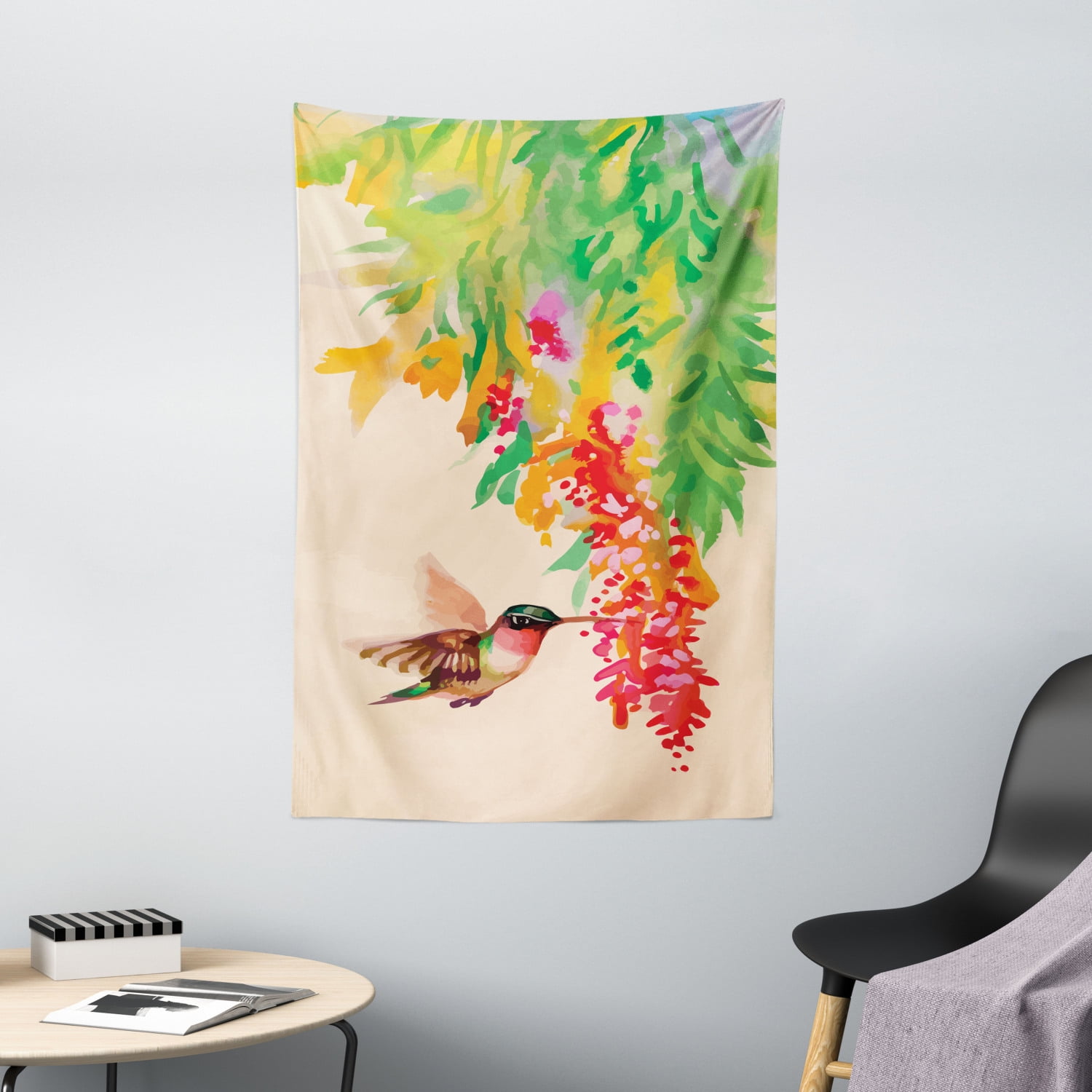 Hummingbirds Decorations Wall Hanging Tapestry, Image of Colibri Bird ...