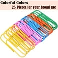 25 Pieces Mixed Colors Jumbo Giant Paper Clip, 4 Inch Extra Large Paper ...