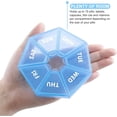 2-pack weekly pill storage box, large size 7-day pill box, daily ...