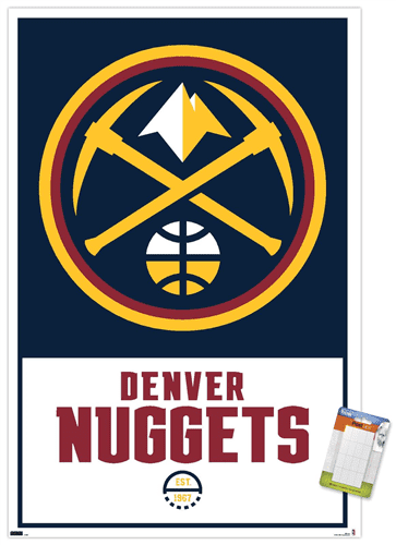 NBA Denver Nuggets - Logo 21 Wall Poster, 22.375" x 34" - Walmart.com