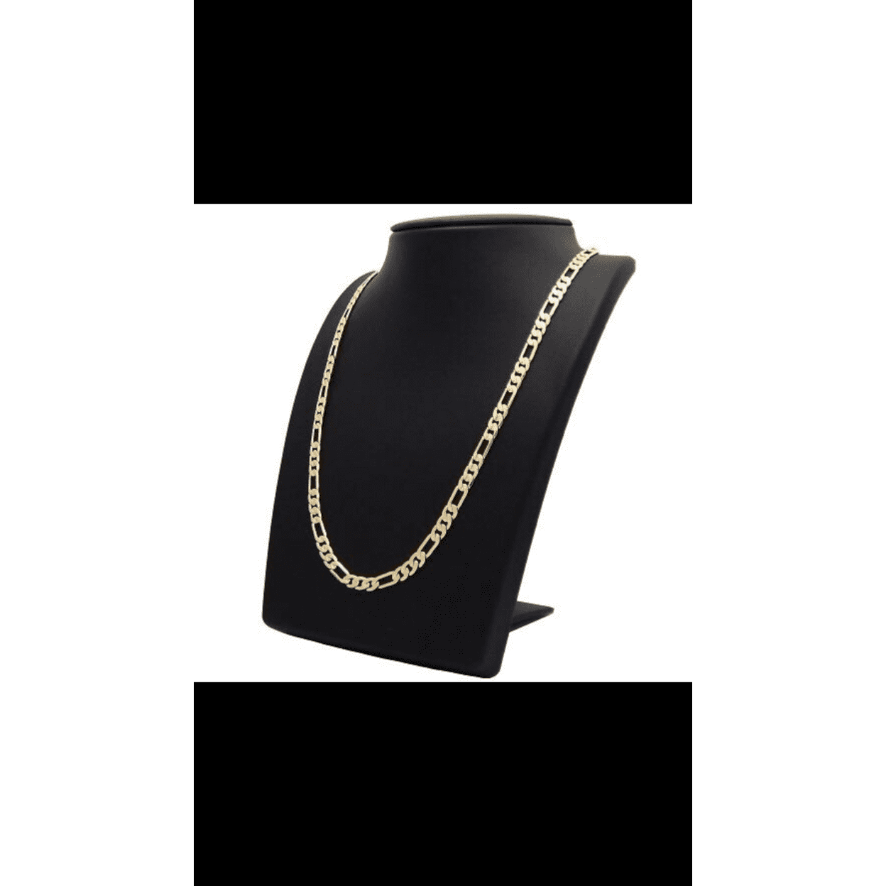 14K Gold Filled Figaro Chain 24" unisex - Walmart.com