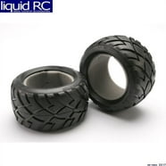 Traxxas 3771X Tires & Wheels 2.8 RXT Black & Satin Wheels, Ribbed Tires ...