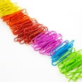 BAZIC Jumbo Paper Clips 50mm, Vinyl-Coated, Assorted Colors, 100 Count ...