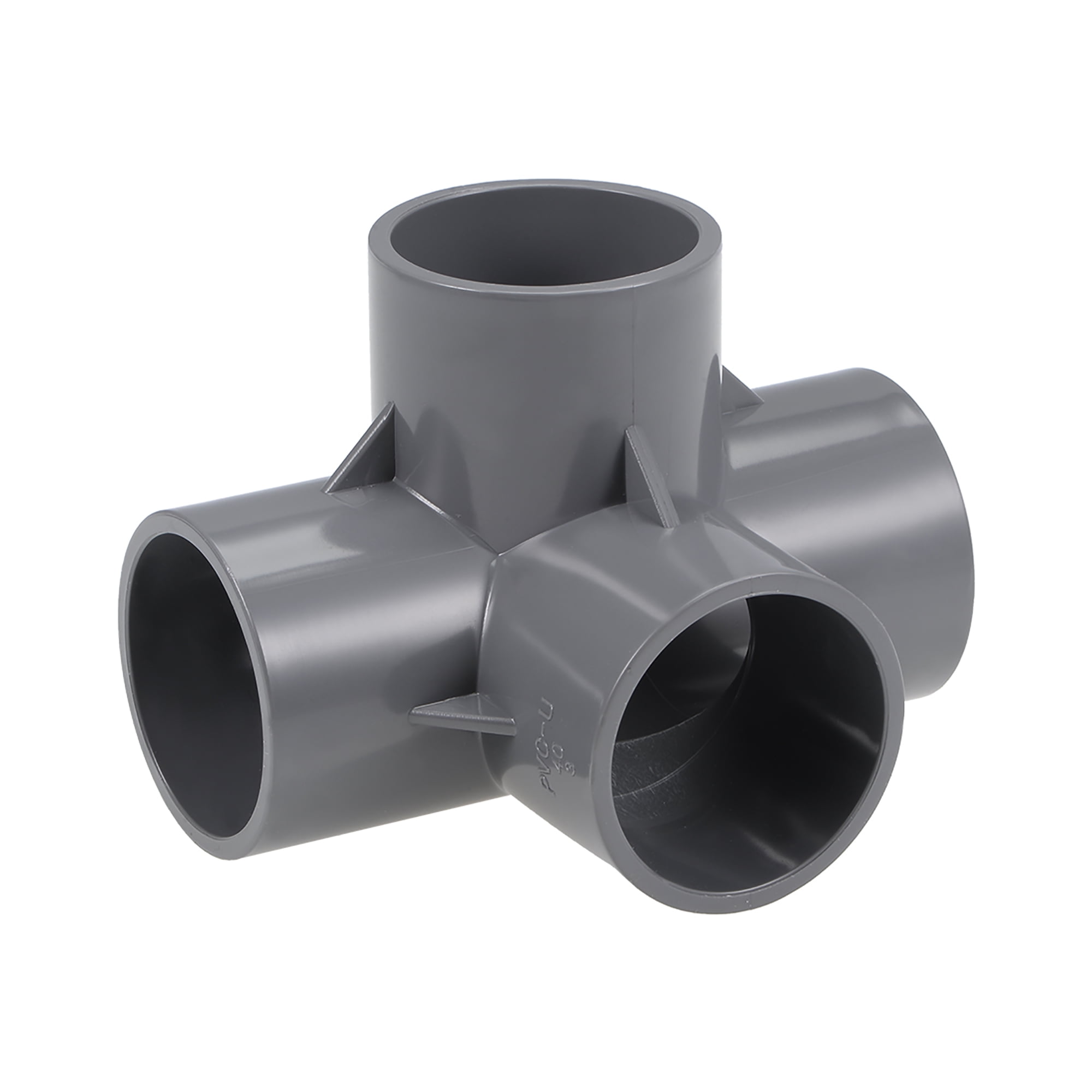 4-Way Elbow PVC Pipe Fitting,Furniture Grade,1-1/4-inch Size Tee Corner ...