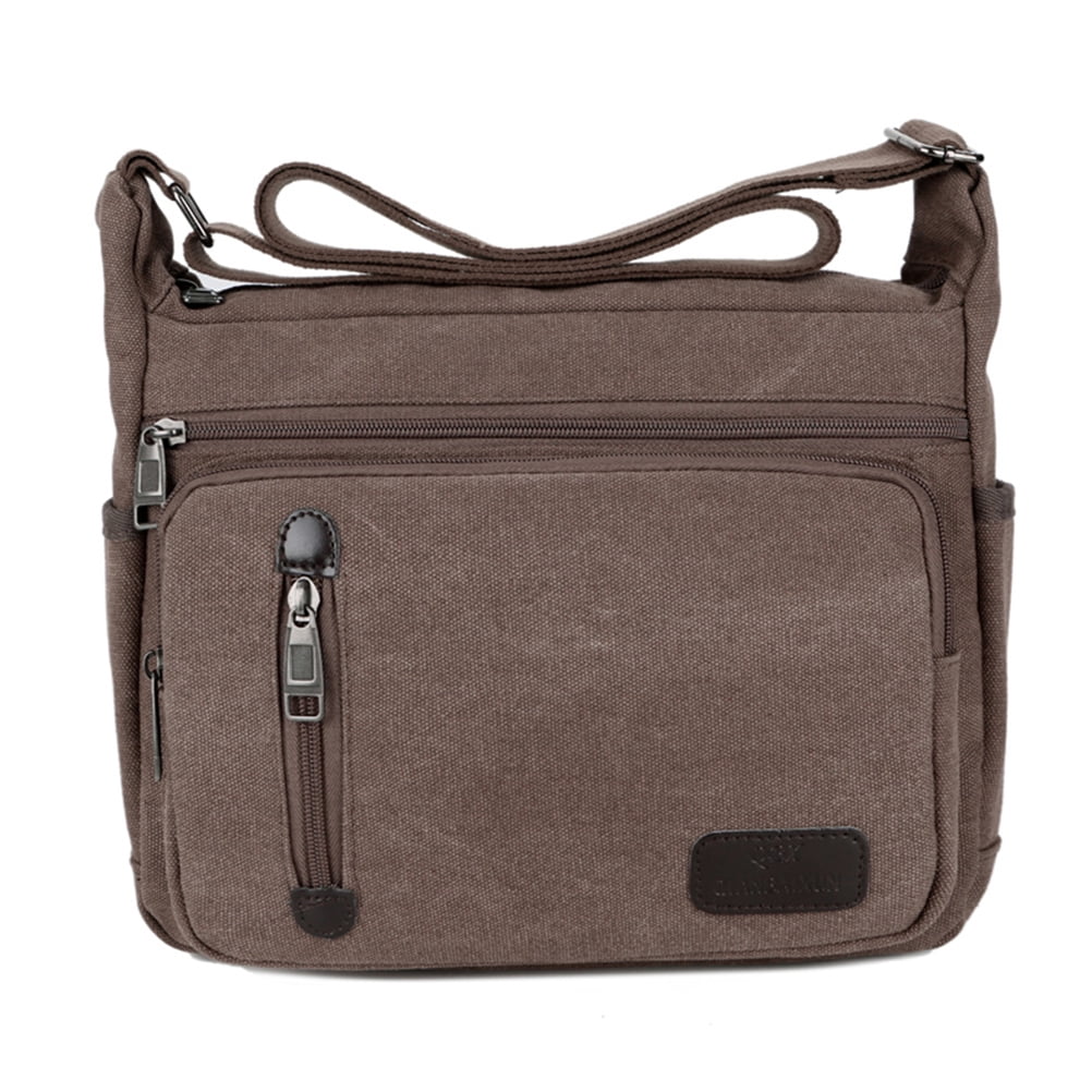 Click here for Homemaxs Brown Mens Canvas Shoulder Messenger Bag... prices