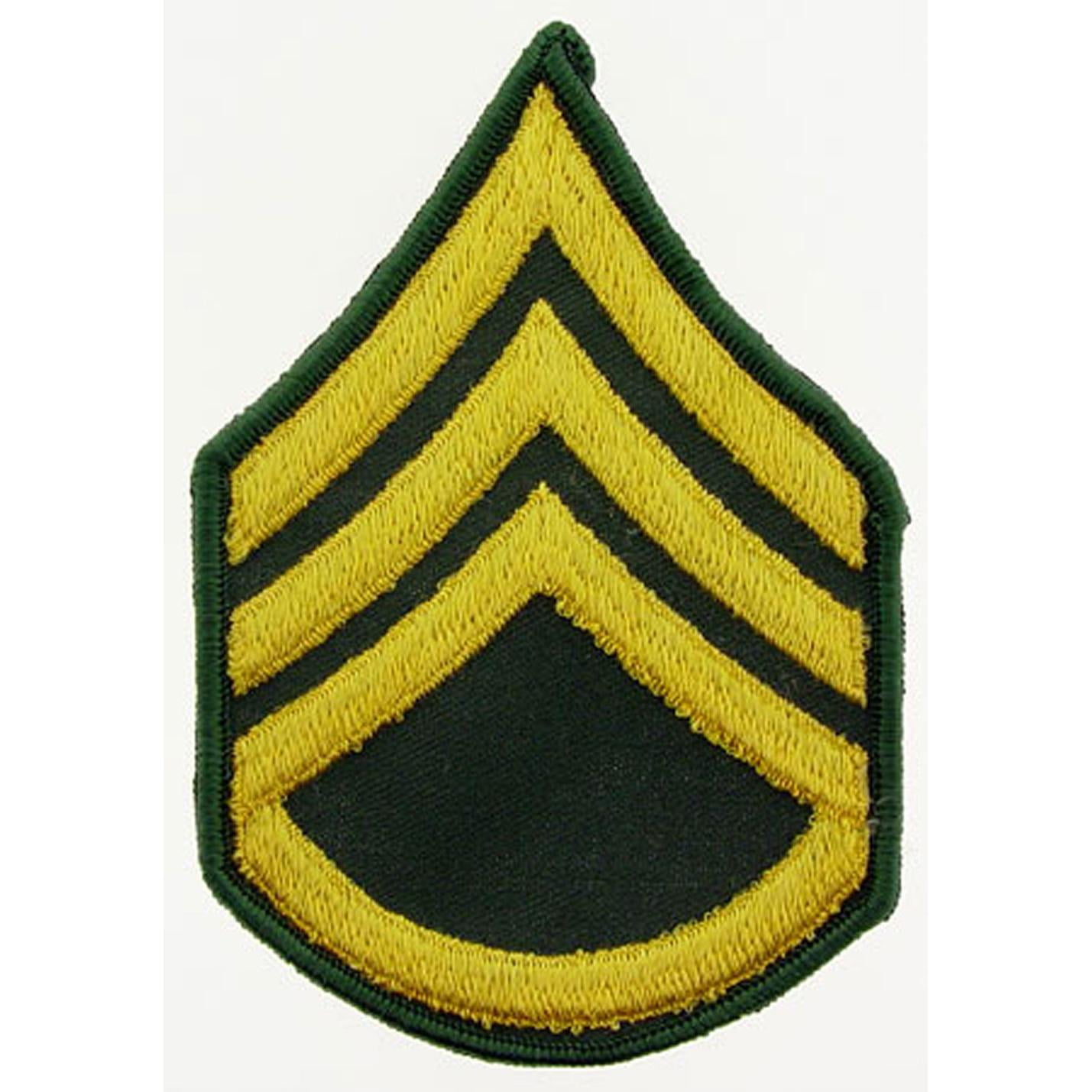 U.S. Army Pair Staff Sergeant Dress Green Rank Patches - Walmart.com