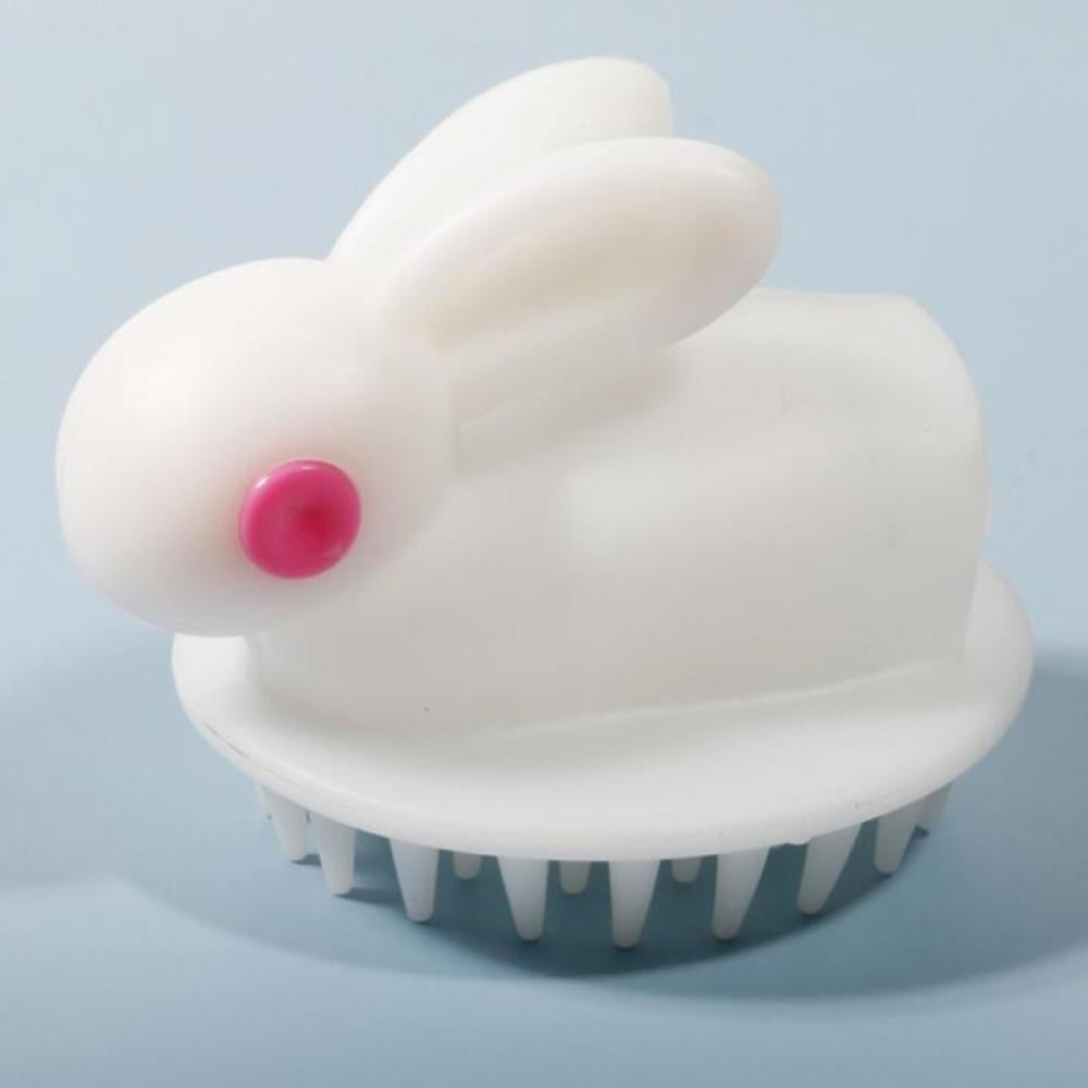 Rabbit Ears Silicone Shampoo Scalp Hair Massager Head Body Scalp ...