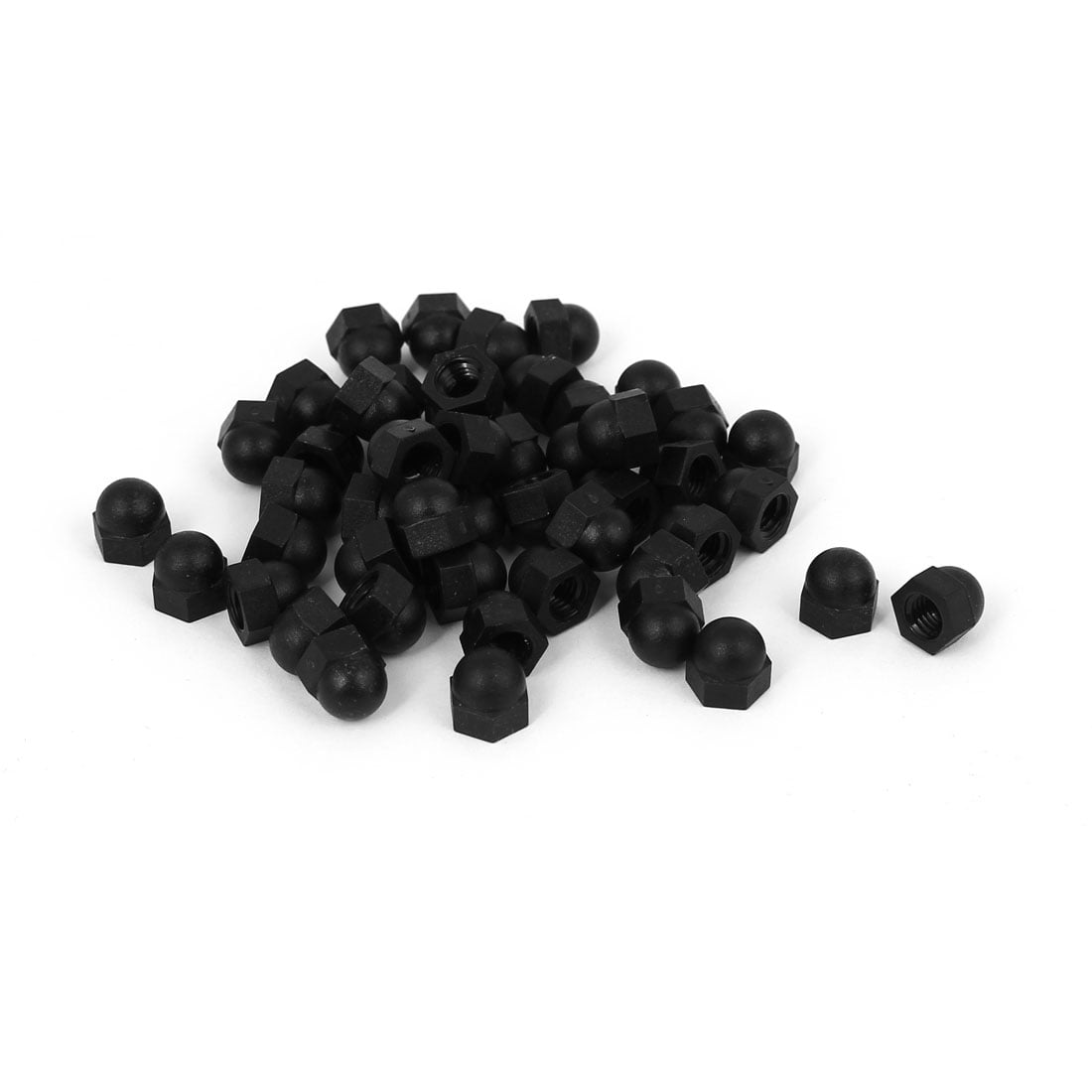 m5-thread-dia-dome-head-nylon-cap-acorn-hex-nuts-black-50pcs-walmart