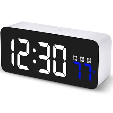 SHARP Dual Alarm Digital Clock with Battery Electric Backup, Jumbo 1.8 ...