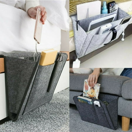 Felt Bedside Pocket Caddy Storage Organizer Bed Desk Bag Sofa TV Remote ...