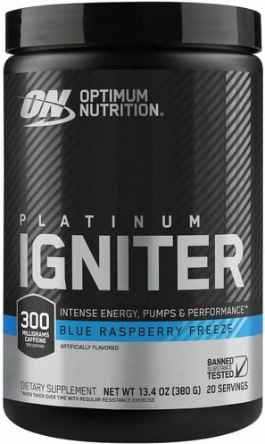 ON PLATINUM PRE WORKOUT IGNITER 20 SERV BLUE RASPERRY | Walmart en línea