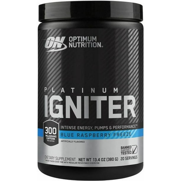 ON PLATINUM PRE WORKOUT IGNITER 20 SERV BLUE RASPERRY | Bodega Aurrera ...
