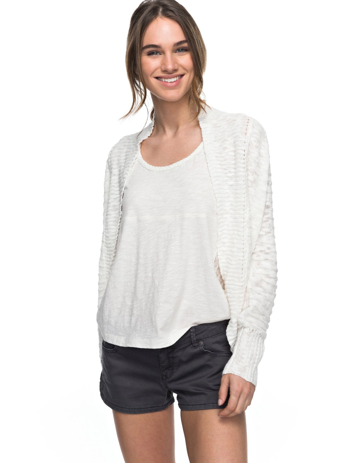 Roxy Womens Lets Go Anywhere Cardigan Sweater - Marshmellow White ...