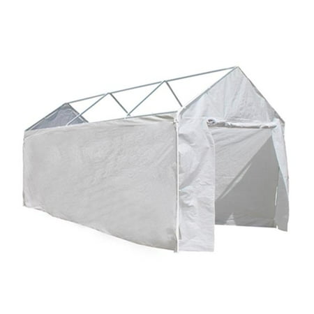 10 x 20 ft. Canopy Carport Polyethylene Sidewalls Walls Carport Gazebo ...