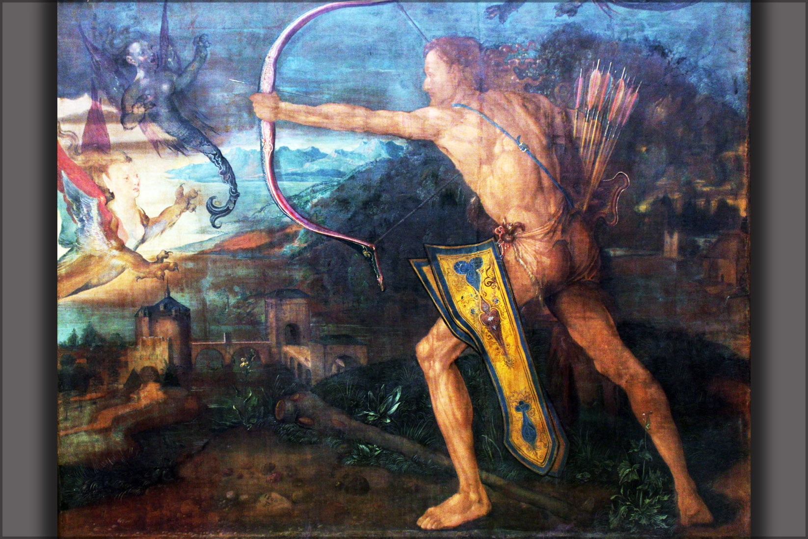 24"x36" Gallery Poster, Hercules Killing the Stymphalian Birds by ...