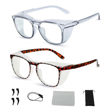 2-Pack Safety Goggles Glasses AMITOFO Women Man Adjustable Protective ...
