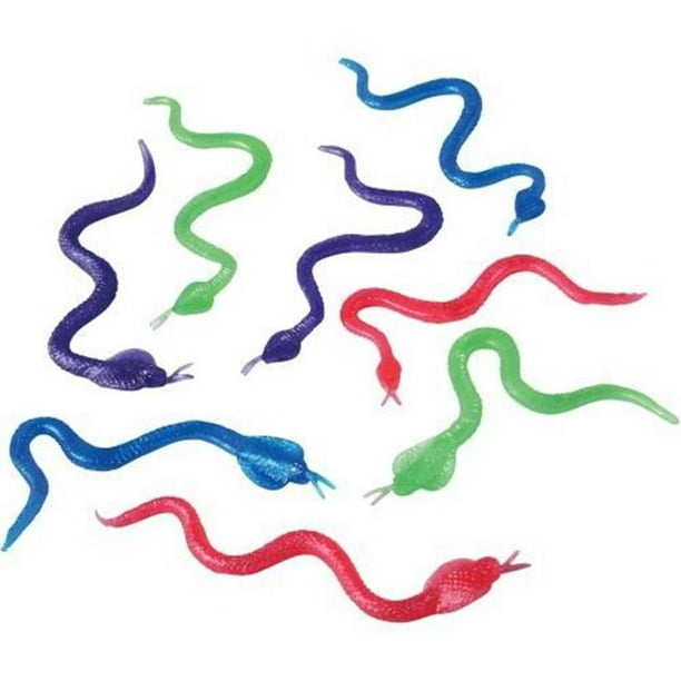 US Toy VL202 Stretchy Snakes Toy for Kids - Pack of 12 - Walmart.com ...