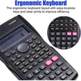18 Pieces 2-Line Engineering Scientific Calculator, Black Function ...