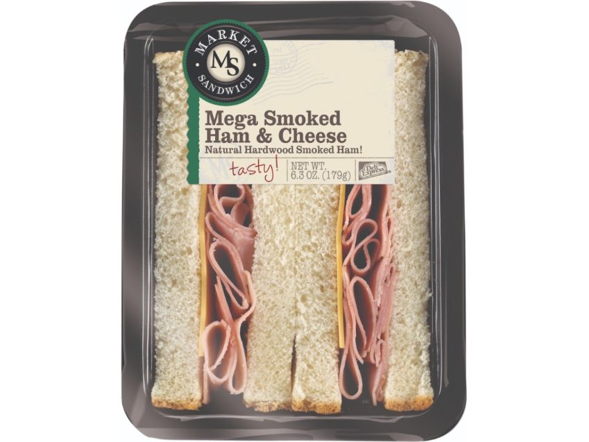 Deli Express Market Smoked Ham and Cheese Mega Wedge Sandwich 6.3oz ...
