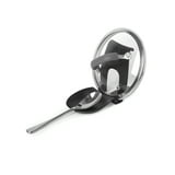 Mainstays Stainless Steel Spoon Rest and Pot Lid Holder Black Metal ...