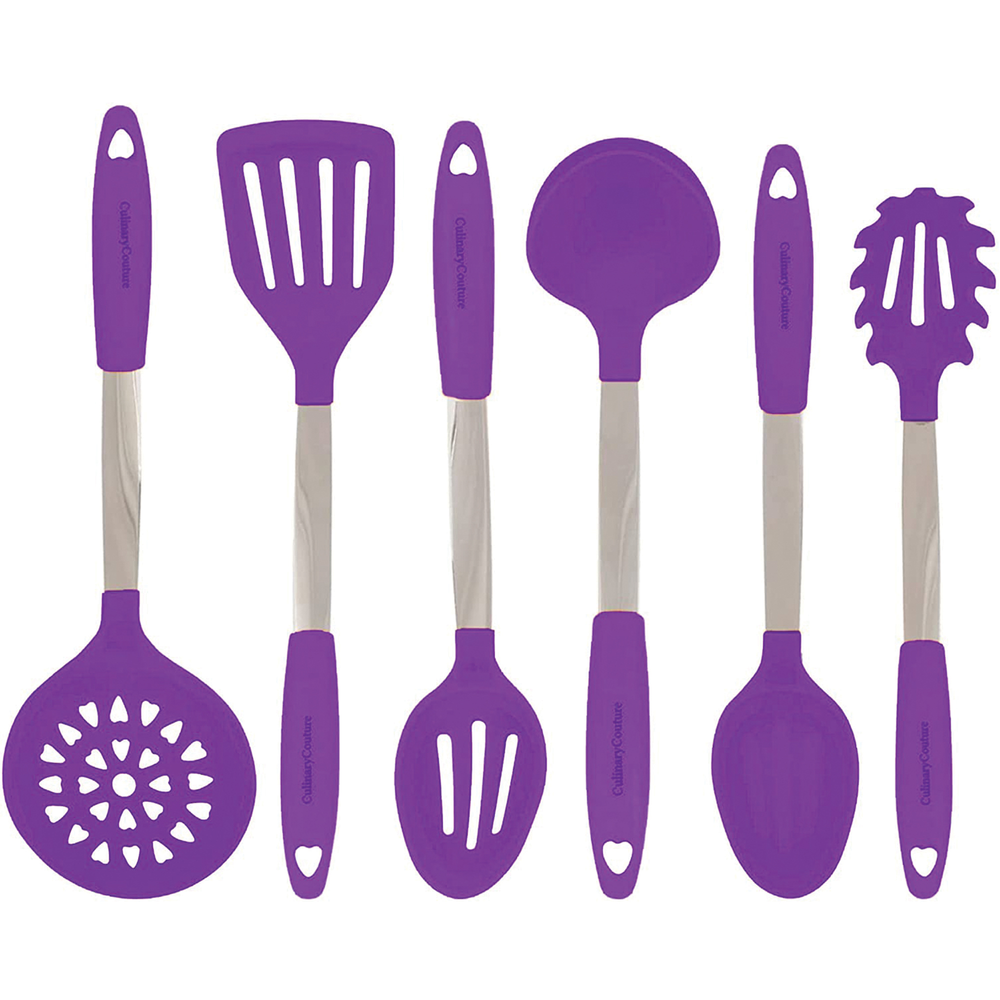 Culinary Couture Kitchen Utensils Set Cooking Essentials Silicone ...