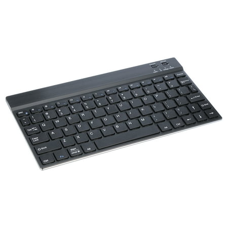 onn. Aluminum Bluetooth Wireless Keyboard for Apple & Samsung Tablets ...