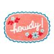 The Pioneer Woman Floral Howdy Typography Cotton Oval Bath Rug, Coral ...