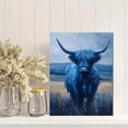 Blue Bell Flowers Night Sky Canvas Print Wall Art for Living Room ...