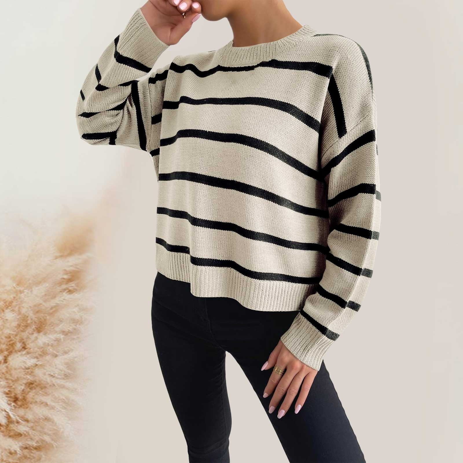 Click here for Tinz Women Fashion Casual Long Sleeve Knit Sweater... prices