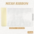 2 Roll 10 Yards Plastic Wrapping Mesh Paper Bouquet Packaging Net Yarn ...