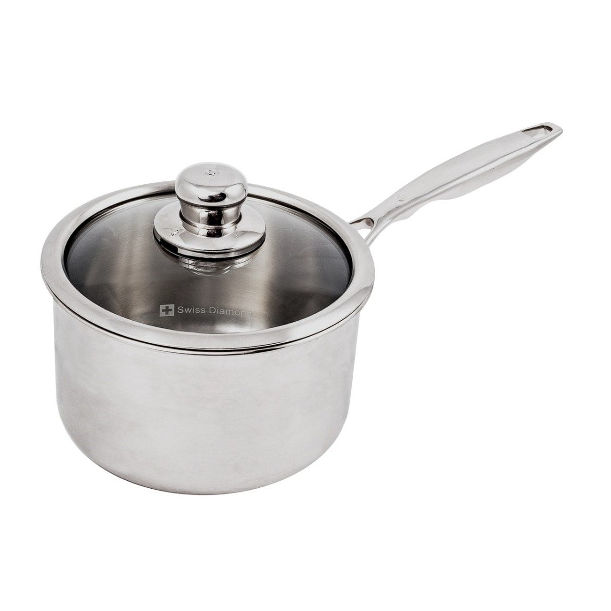 Swiss Diamond Premium Clad 2.6-Quart Sauce Pan With Lid - Walmart.com