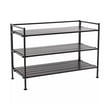 Seville Classics 3-Tier Stackable Interlock 12-Pair Resin Slat Sturdy ...