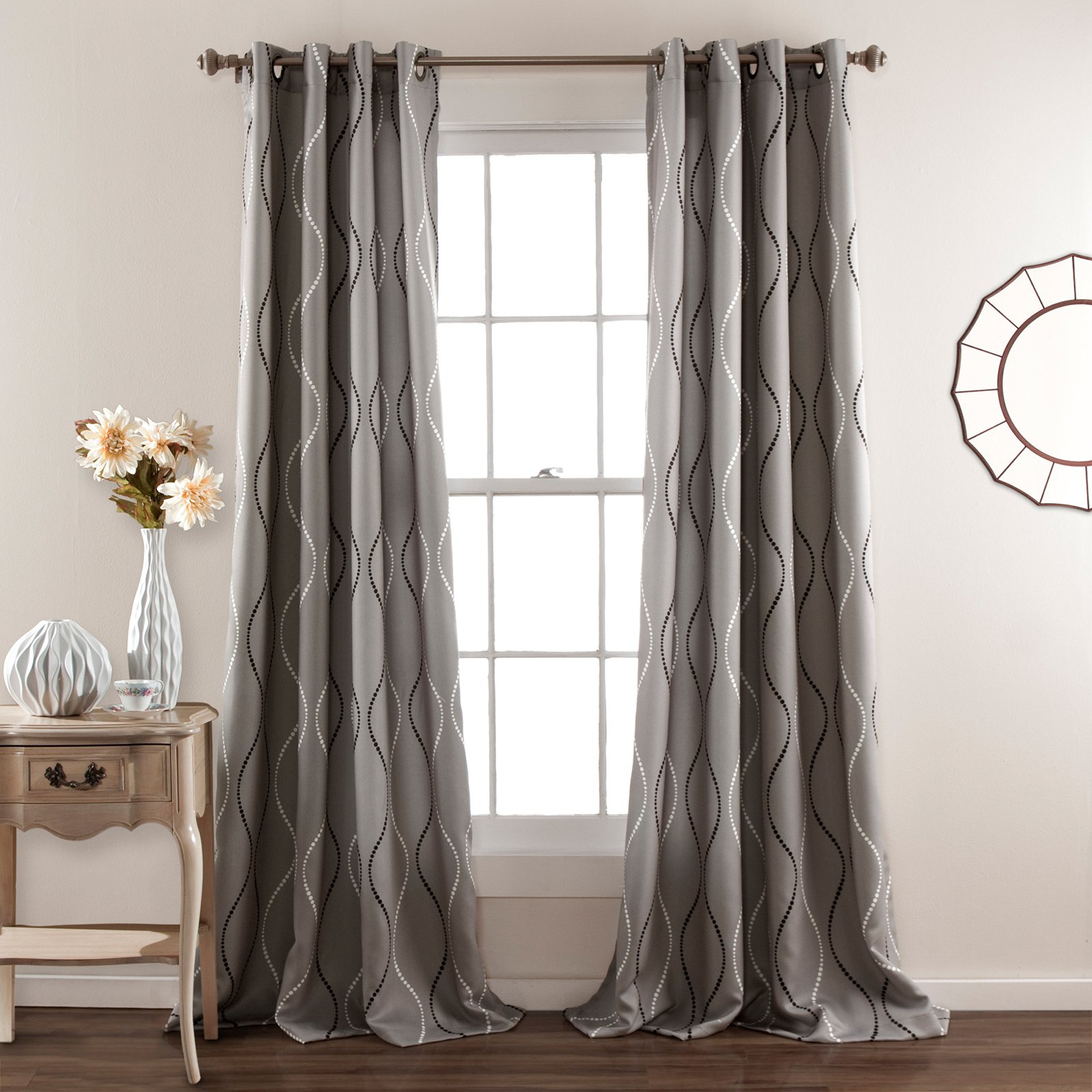Half Moon Swirl Window Curtain Set - Walmart.com