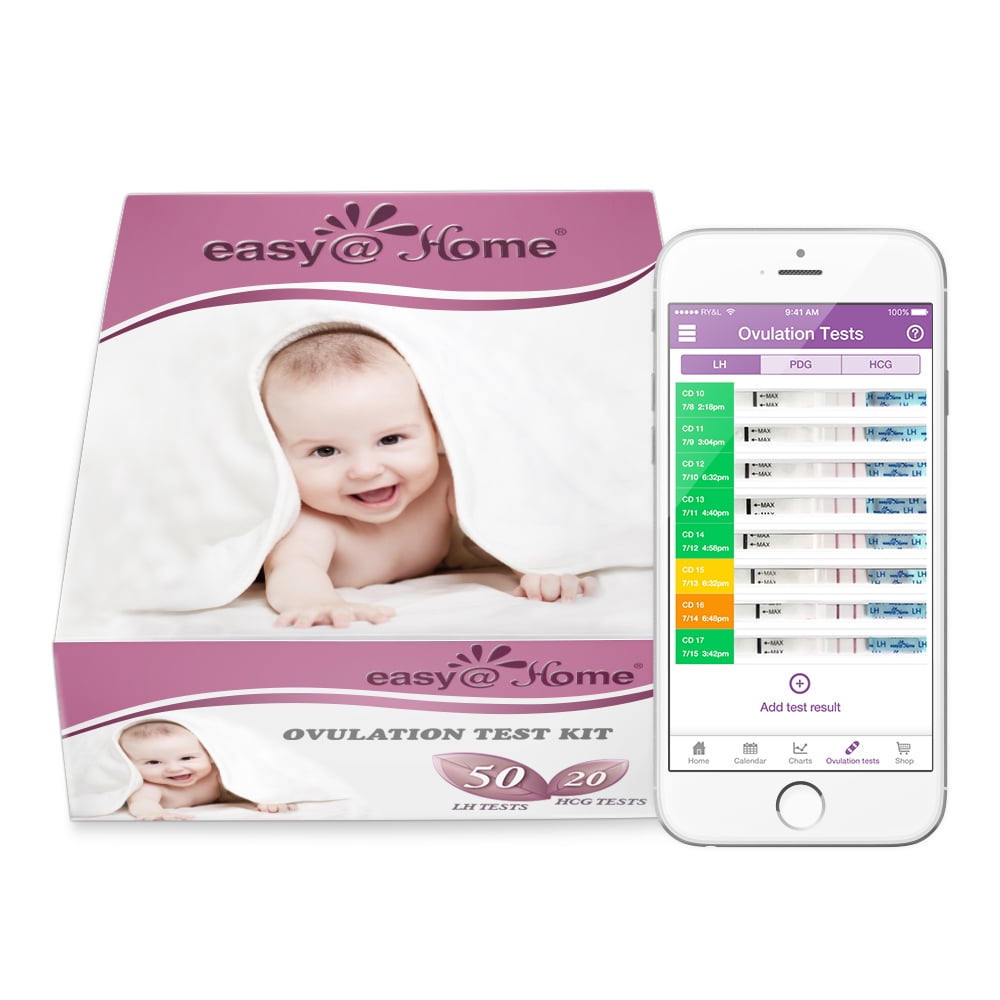 Easy@Home 50 Ovulation Predictor Kit and 20 Pregnancy Test Strips (50 ...