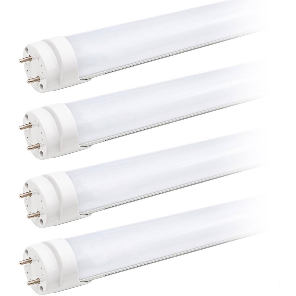 Full Compatible Type T8 LED Tube Frosted 5000K SET OF 4 - Walmart.com ...