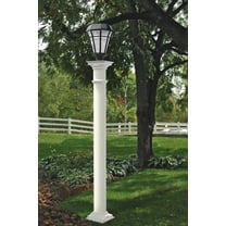 Vita 6"L x 6"W x 74"H Sturbridge Vinyl Lamp Post, White, VA94428 ...
