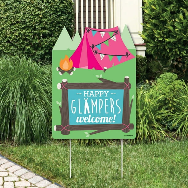 Big Dot of Happiness Let's Go Glamping - Party Decorations - Camp Glamp ...