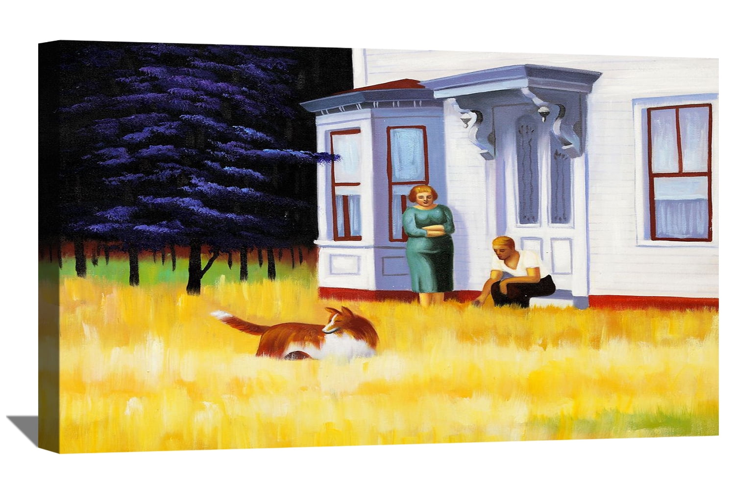 Edward Hopper Painting Art Print Cape Cod Evening Canvas Art Framed ...