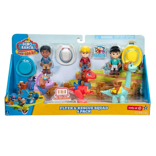Dino Ranch Flyer & Rescue Squad Figure 6-Pack - Walmart.com