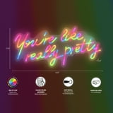 Xtreme Lit 26.3" x 12.3" 'You're like Really Pretty' Multi-color LED ...