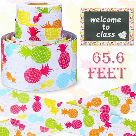 65.6 Feet Pineapple Bulletin Board Borders Colorful Pineapple Confetti ...