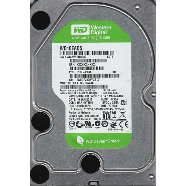 WD10EADS-65M2B0, DCM HARNHT2MH, Western Digital 1TB SATA 3.5 Hard Drive ...