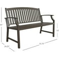 Grand Patio Rust-Resistant Outdoor Bench, Steel Yard Garden Furniture ...