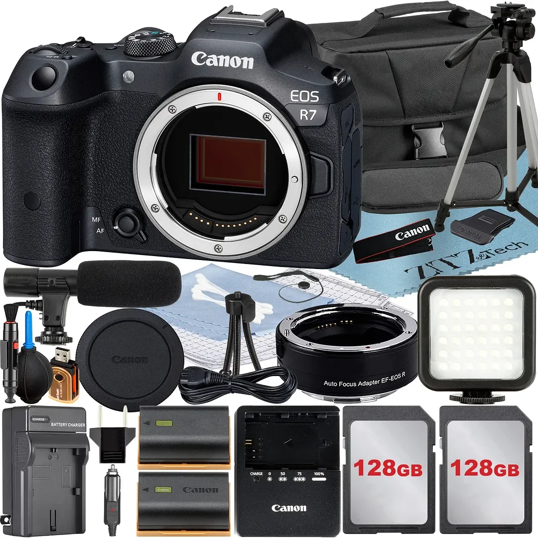 Click here for Canon Eos R7 Mirrorless Camera (Body) With 2 Pack... prices