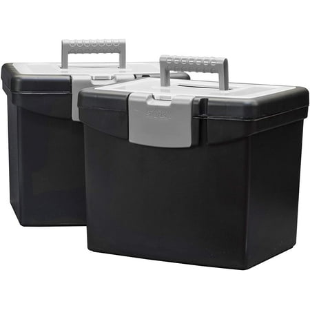 Store File Storage Bo with L Storage Lid, Black, 2-Pack (61504F02C ...