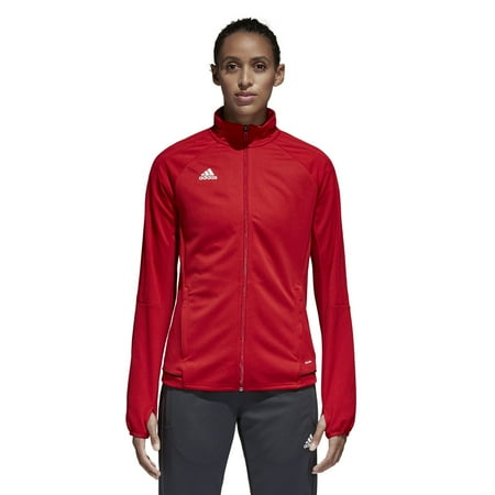 Adidas Tiro 17 Womens Soccer Training Jacket S Power Red-Black-White ...