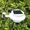 BOKYAN Solar Powered Integrated LED Deck Rail Light Outdoor Fence Eaves ...