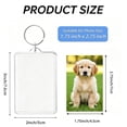 16 Pcs Clear Acrylic Photo Frame Keychain, Rectangle DIY Picture ...