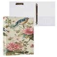 2 Pack PVC Round Ring Binders, 200 Sheet Capacity D-Ring File Folder ...