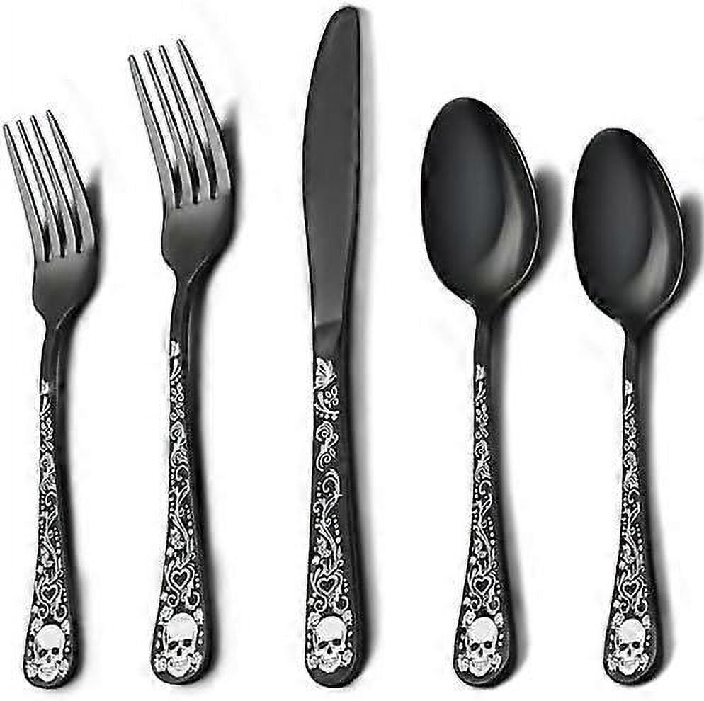 Gothic Skull Stainless Steel Cutlery Set - Nightmare Before Christmas ...